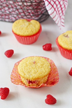 Raspberry Cornbread Muffins - Cook Nourish Bliss