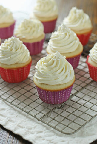 Vanilla Bean Cupcakes - Cook Nourish Bliss
