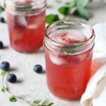 Blueberry Mint Sparkling Lemonade - Cook Nourish Bliss
