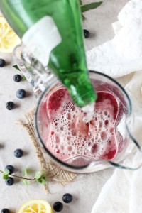 Blueberry Mint Sparkling Lemonade - Cook Nourish Bliss
