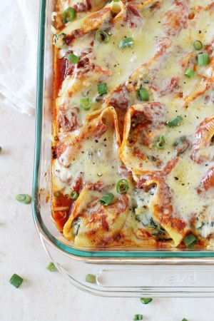 Sweet Potato and Kale Stuffed Shells - Cook Nourish Bliss