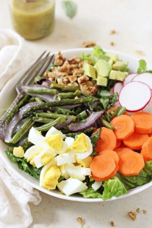 Spring Vegetable Cobb Salad - Cook Nourish Bliss