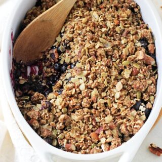 Blueberry Breakfast Crisp - Cook Nourish Bliss