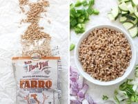Green Veggie Farro Fried Rice - Cook Nourish Bliss