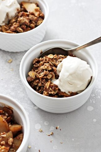 Gluten Free Dairy Free Apple Crisp - Cook Nourish Bliss
