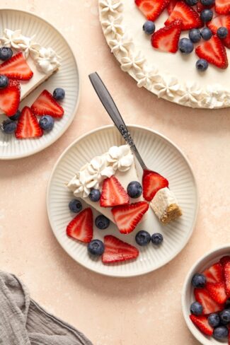 Dairy Free No Bake Cheesecake - Cook Nourish Bliss