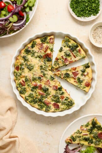 Dairy Free Crustless Quiche - Cook Nourish Bliss